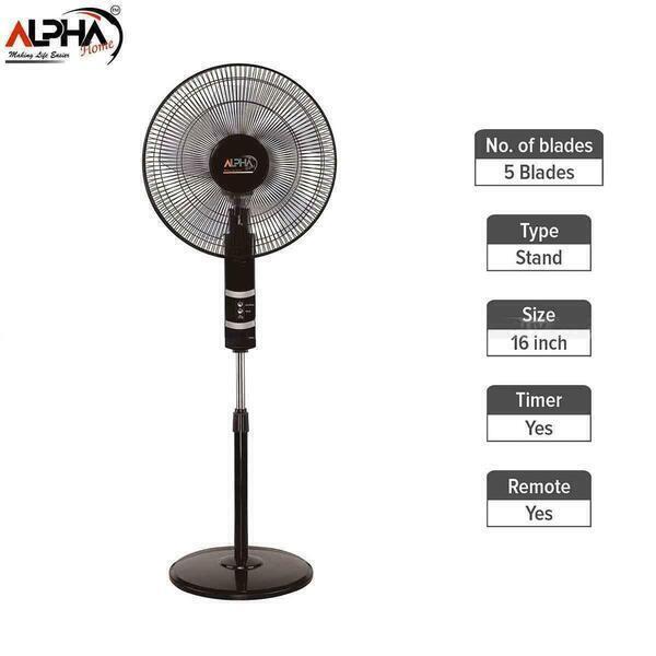 Alpha Home Stand Fan Remote Coolmax | Compare and buy in Best Price in ...