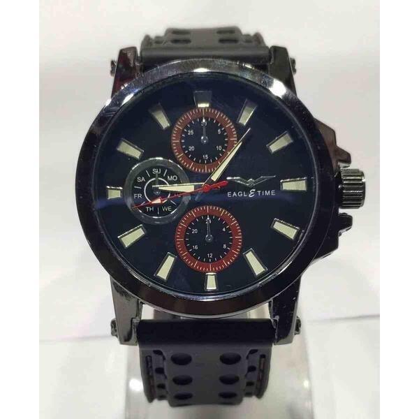 Chronograph Designers Design Dial Black Colour Body With Black Colour ...