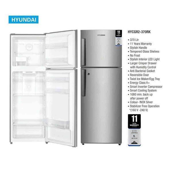 Hyundai 370 Liters Double Door Refrigerator HYCGR2-370RK | Compare and ...