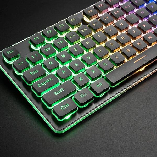 DELL Multimedia Polychromatic Soft Keystroke Backlit Quiet Gaming RGB ...