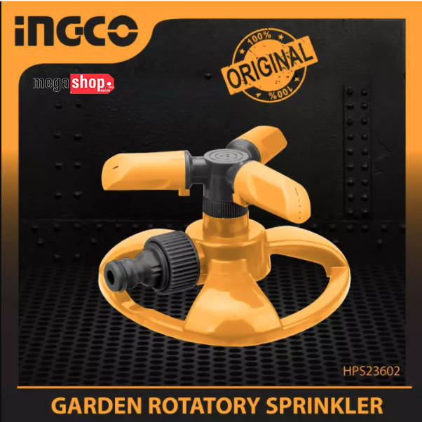 INGCO Original Plastic 3 Arm Rotary Garden Sprinkler Garden Sprayer ...