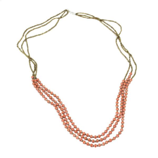 Golden Layered Paper Mala For Women | Compare and buy in Best Price in ...