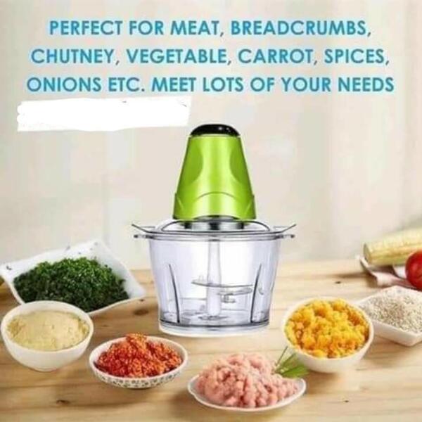 2 in 1 Electric Chopper Food Processor With Chopping Mixing Blades ...