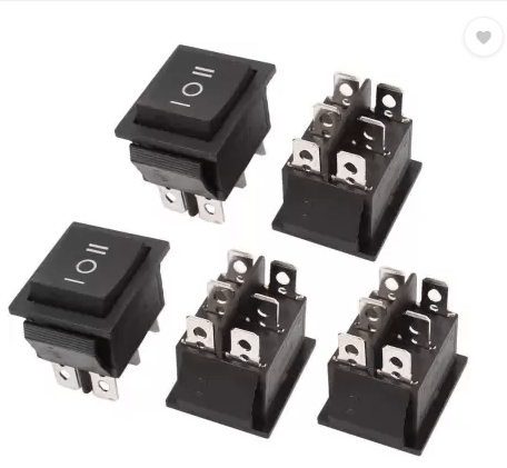 6 Pin Switch AC 250V/16A 125V/20A ON/Off/ON DPDT 6 Pin Latching Rocker ...