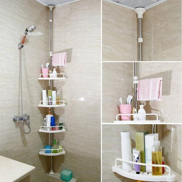 Adjustable Orginal Large Multi-Purpose Bathroom Corner Shelf/Kitchen ...