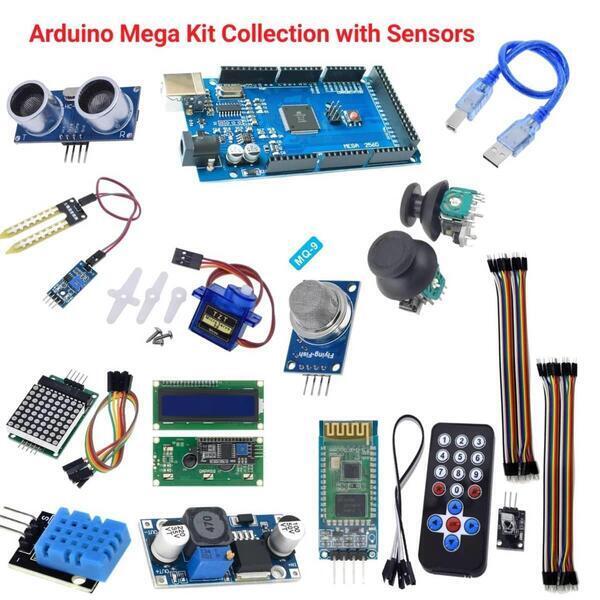 Arduino Mega 2560 With Sensor Kit Collection Joy Stick Module LCD Display Led Matrix Display ...