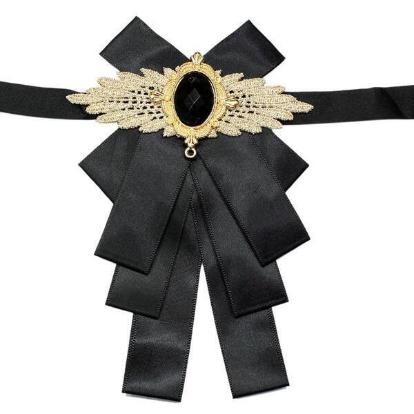 Stone Designed Layered Neck Bow Tie For Men | Compare and buy in Best ...