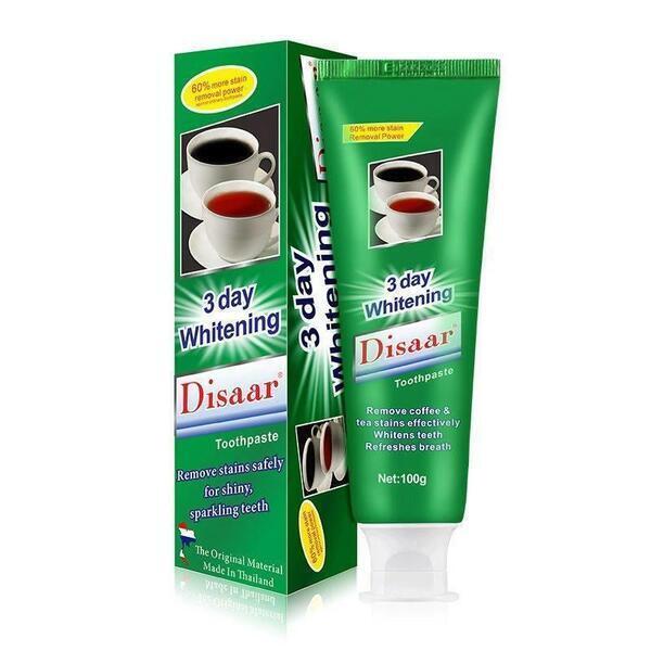 Disaar 3 Day Whitening Toothpaste Remove stains safely for Shiny ...