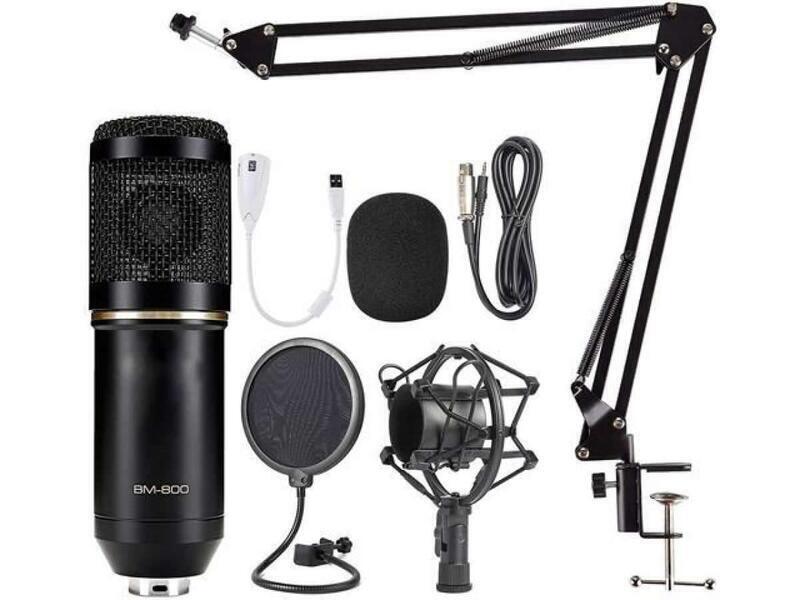 The Almari Bm 800 Professional Studio Microphone Full Set With Stand ...