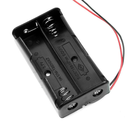 Battery Case Holder For 2 x 18650 Cell 3.7V Box Black Plastic Storage ...