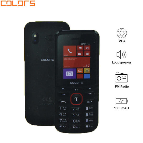COLORS CL200 STAR Dual Sim, Wireless FM, Loud Speaker Keypad Bar Phone ...