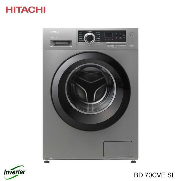 HITACHI BD 70CVE SL 7Kg Fully Automatic Inverter Front Load Washing ...