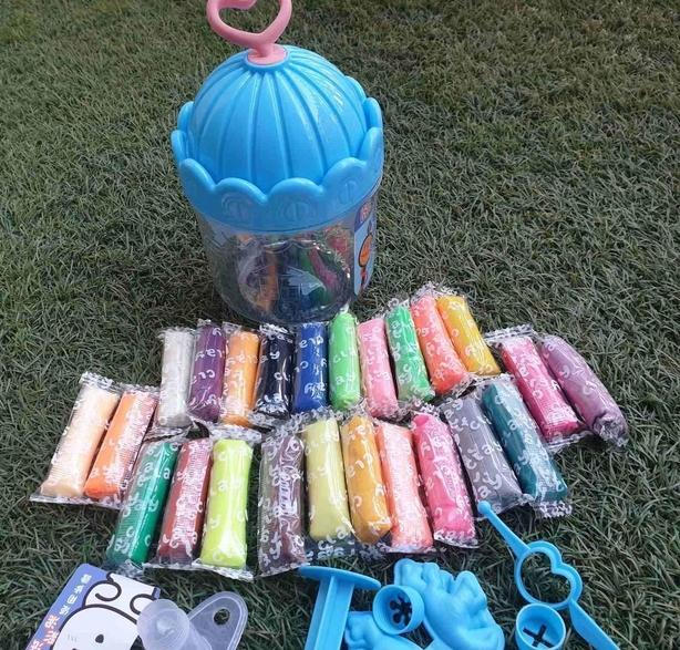 Jumbo 24 Different Colors Modeling Clay With Modeling Tools and Storage ...