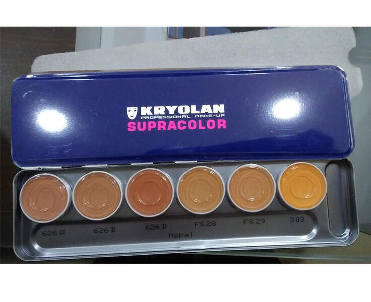 KRYOLAN PROFESSIONAL MAKEUP SUPRACOLOR 6 COLOR PALETTE With Free ...