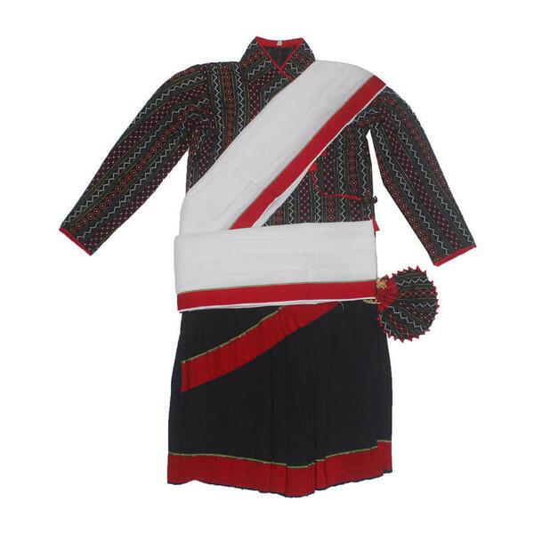 Traditional Newari Hakupatasi Skirt,Cholo And Khasto Set - 22 | Compare ...