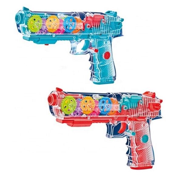 Transparent Toy Gear Gun With Light And Sound - Multicolour | Compare ...