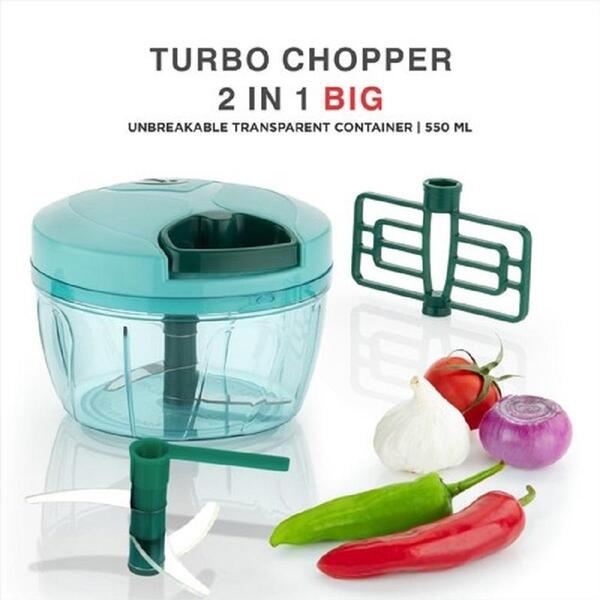 2 in 1 Handy Mini Plastic Chopper With 3 Blades Smart Chopper Keema ...