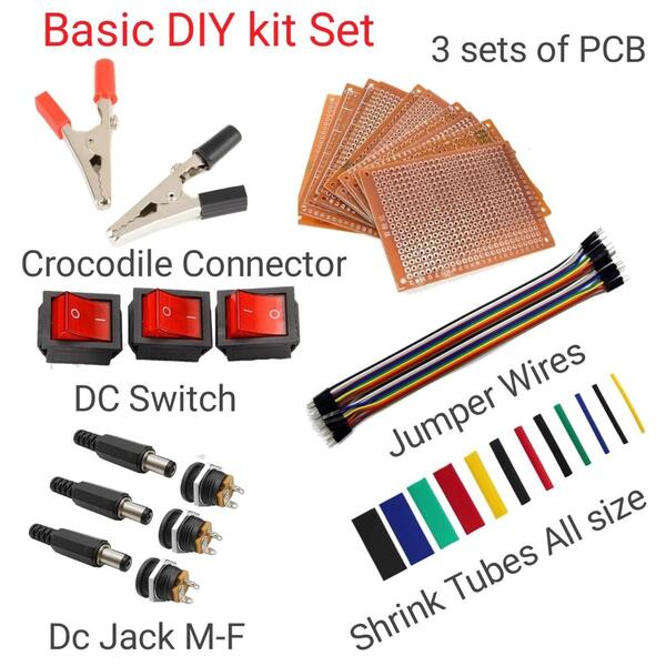 Arduino Project Basic Kit Set Connector Switch Crocodile Connector PCB ...