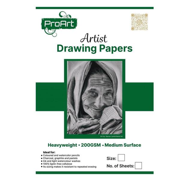 ProArt Artists' Sketching & Drawing Papers 200 GSM A5, 40 Sheets ...