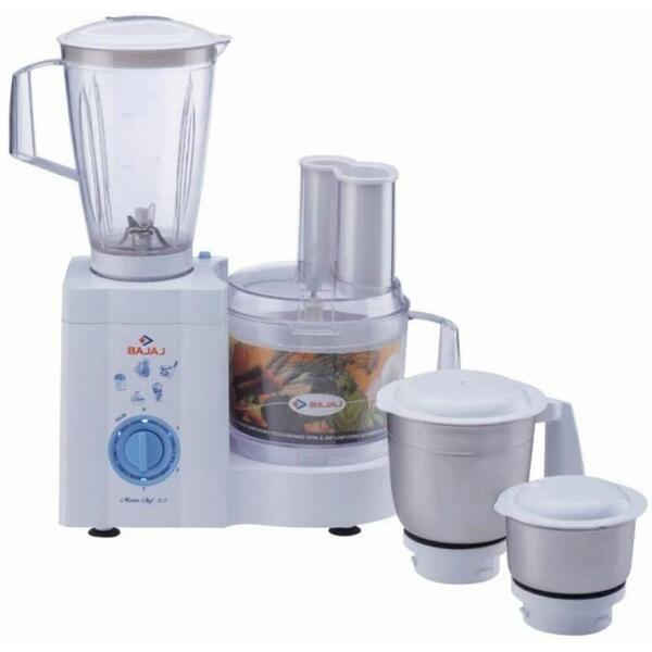 Bajaj Masterchef 3.0 Food Processor... Mixer Grinder Strong 600W Motor ...