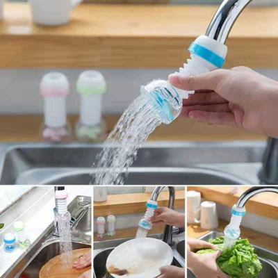 Flexible Water Faucet Filter Adjustable Sprayer Extender Water Shower ...