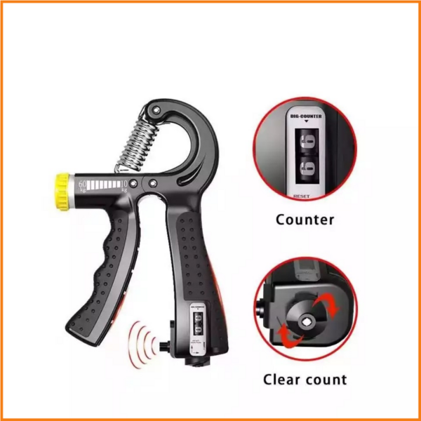 10-60Kg Adjustable Countable Hand Grip Strength Training Gripper with ...