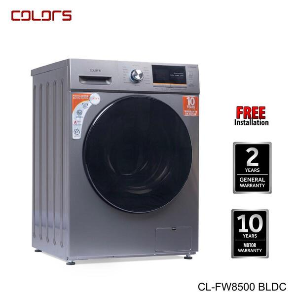 COLORs CL-FW8500 BLDC 8 Kg Front Load Washing Machine With BLDC ...