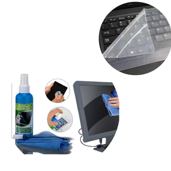 Super Cleaning Suit Screen Cleaner Kit And 15.6 Inch Laptop Silicone ...