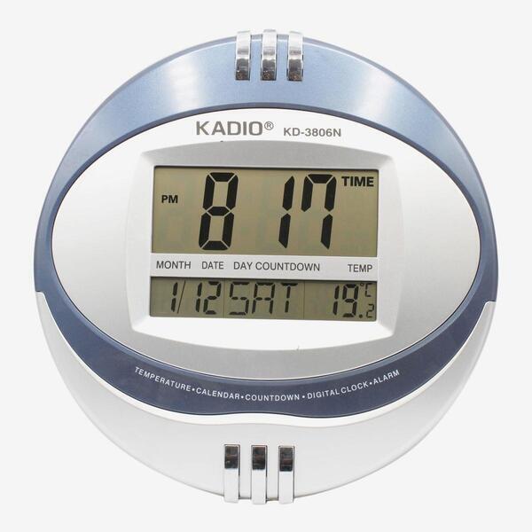 Kadio LCD Digital Wall Clock + Table Clock KD-3806N | Compare and buy ...