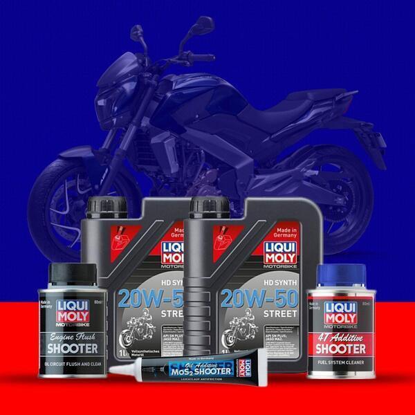 Liqui Moly Motorbike Engine Oil & Additives Performance Pack For Bajaj ...