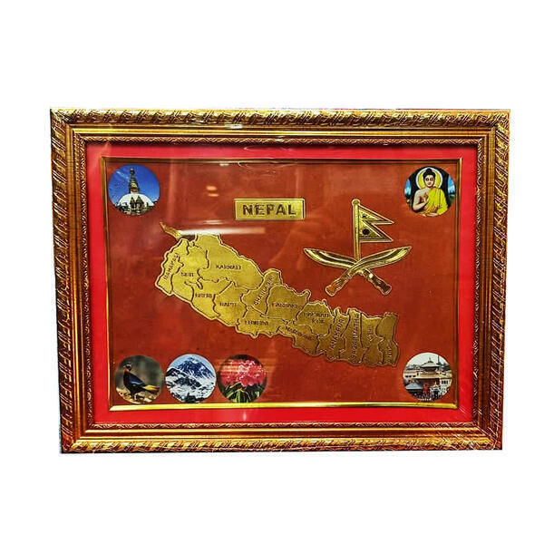 Map of Nepal With Frame Handicraft | Compare and buy in Best Price in ...