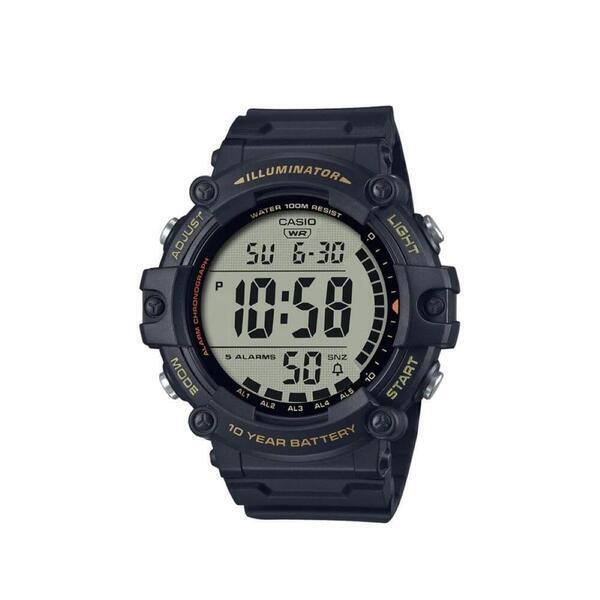 Casio Standard Digital Black Resin Strap Watch For Men -AE-1500WHX ...