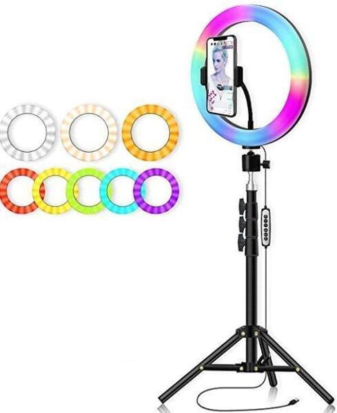 RGB LED Soft Ring Light MJ-30 (30 CM) With Stand | Compare and buy in ...
