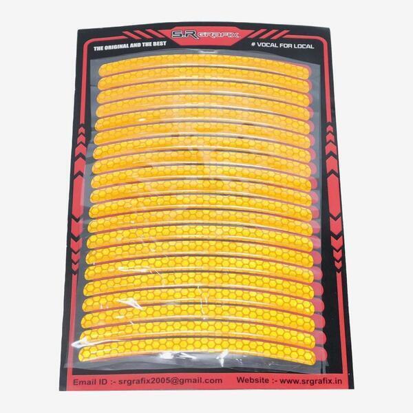 SR Graphic Reflection Sticker For Rim/Wheel | Compare and buy in Best ...