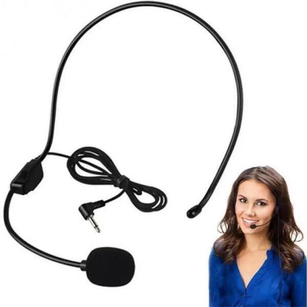 Teacher Speaker Condenser Handsfree Mini Headset Microphone Mic Wired ...