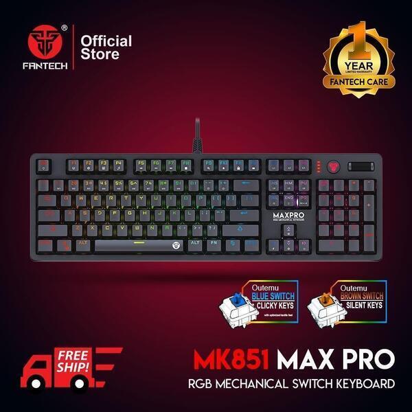 Fantech Max Pro Mk851 Rgb Mechanical Switch Keyboard | Compare and buy ...