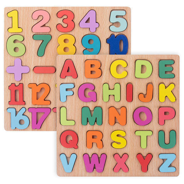 Learning Alphabet Letters, Numbers Educational Puzzles Building Blocks ...