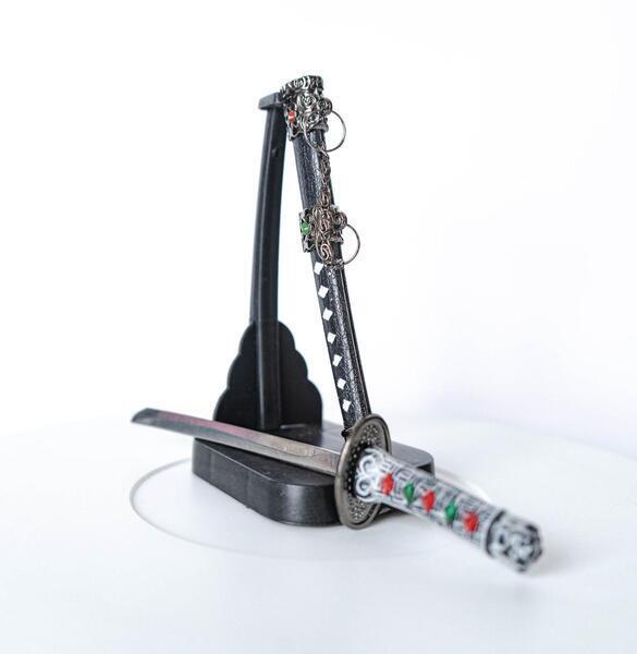 Japanese Samurai Sword Ornamental Katana Knife With Stand | Compare and ...