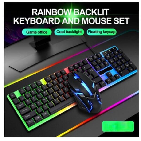 CADEVE 9122 Rainbow RGB Back-lit Gaming Keyboard Mouse Combo | Compare ...