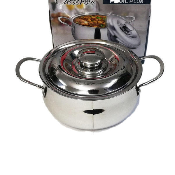 Stainless Steel Premium Royal Handle Puff Insulation Casserole Hot Pot ...