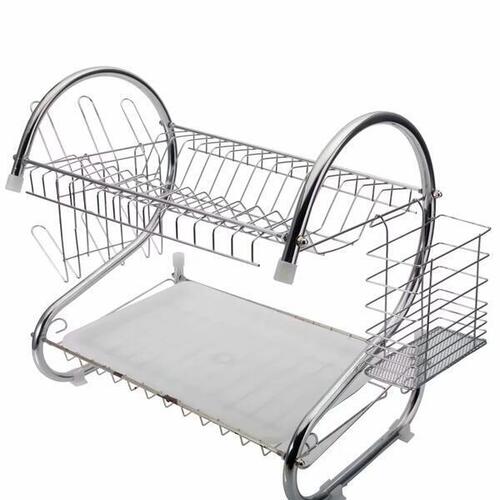 2 layer Kitchen Dish Rack, Drainer/ Dish Rack(Stainless Steel ...