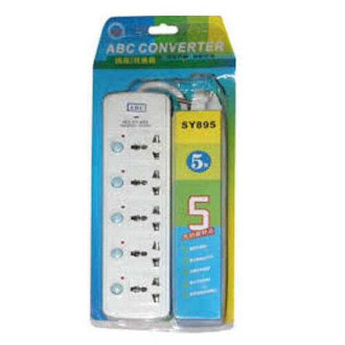 5-in-1 Multi Plug Extension Cord - 2500 Watts, 2m Length | Compare and ...