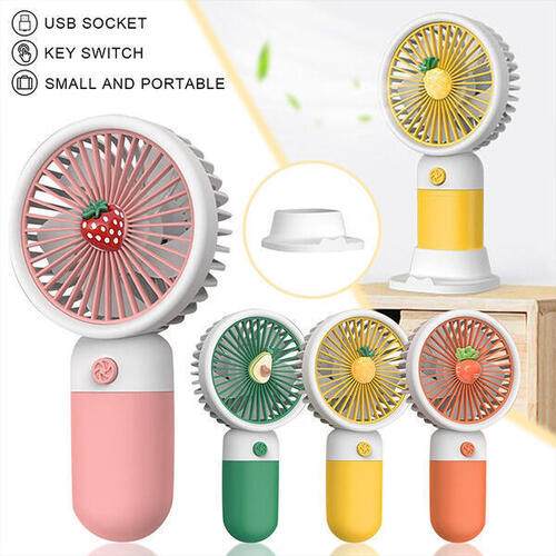 Cute Korean Design Rechargeable Mini Portable Fan | Compare and buy in ...