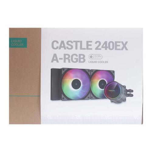 Deepcool Castle 240Ex Rgb Aio Liquid Cpu Cooler, Anti-Leak Technology ...