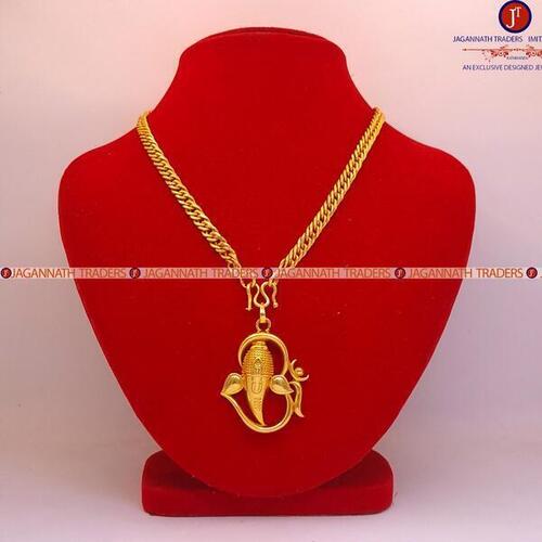 Ganesh Locket Gold Plated For Men | Compare and buy in Best Price in ...