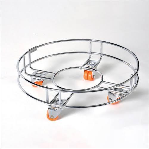 Gas Cylinder Stands, LPG Cylinder Trolley Easily Movable Stand with ...
