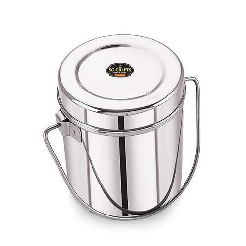 Hulas Stainless Steel Milk Storage Can with Lid Kamandal | Compare and ...