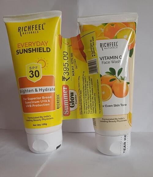 Richfeel Sunscreen SPF- 30 - 100 g ( Free Face Wash - 100 g ) | Compare ...