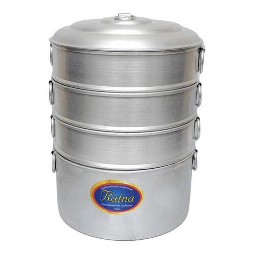 Timla 9 Inch 3 Steps Tiers Aluminium Momo Steamer Pot | Compare and buy ...