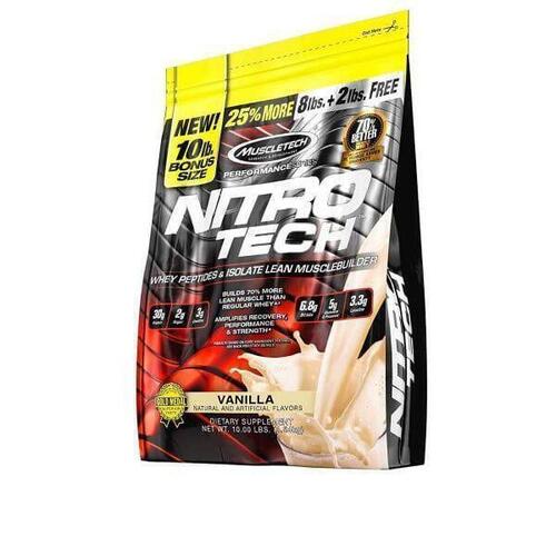 Muscletech Nutrition Nitro-Tech Whey Protein Isolate + Lean Muscle ...